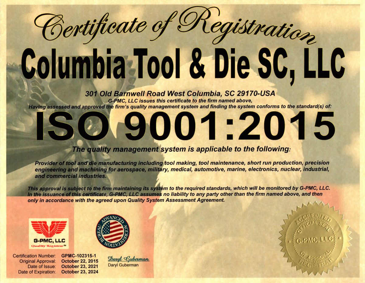 About | Columbia Tool & Die